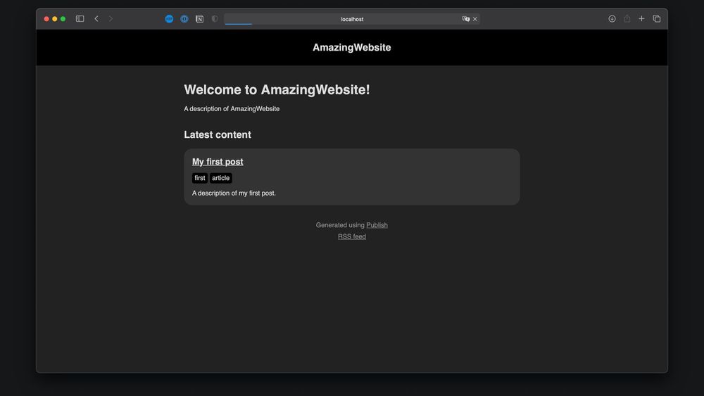 Static Site Generation With Swift Using Publish Plot And Ink