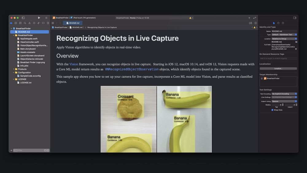 Using an Object Detection Machine Learning Model in an iOS App