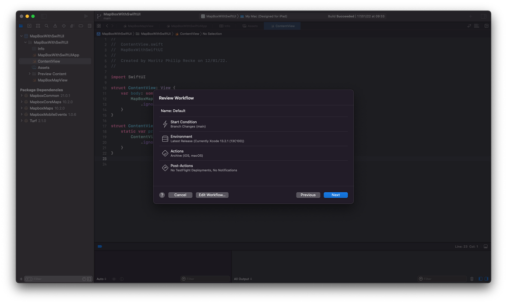 Using The Mapbox Sdk For Ios With Xcode Cloud