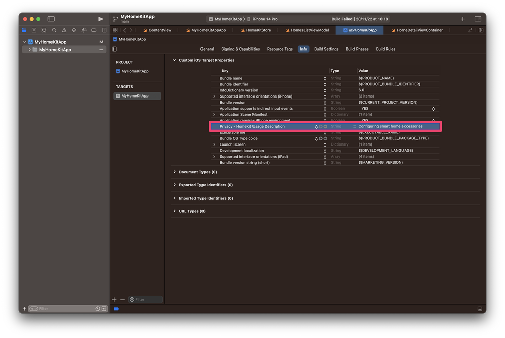 Creating a HomeKit-enabled App with SwiftUI