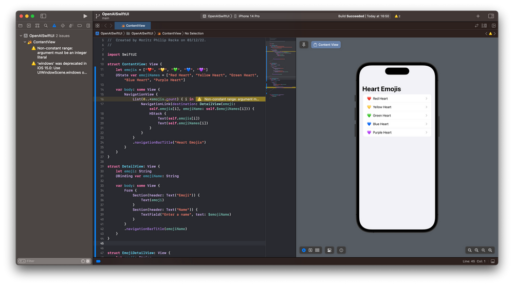 Prototyping SwiftUI interfaces with OpenAI's ChatGPT