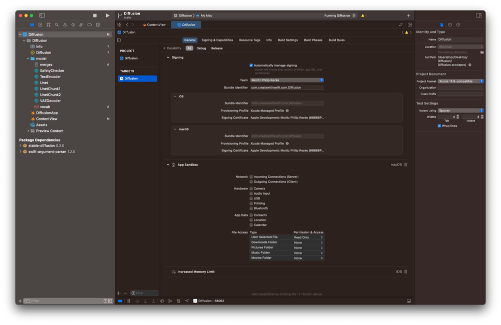 Generating Images with Stable Diffusion on Apple Silicon with Core ML