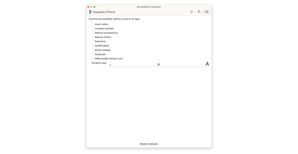 Testing your app's accessibility with the Accessibility Inspector