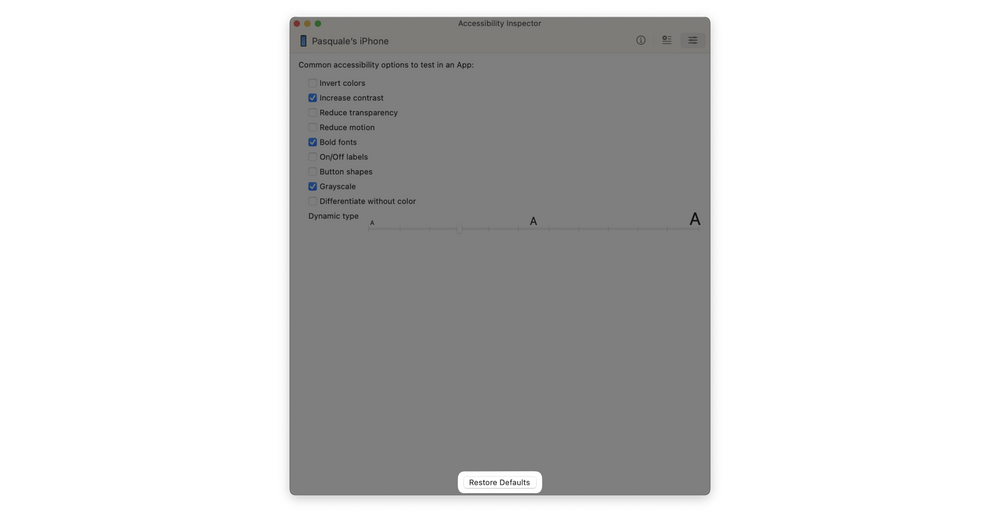 Testing your app's accessibility with the Accessibility Inspector