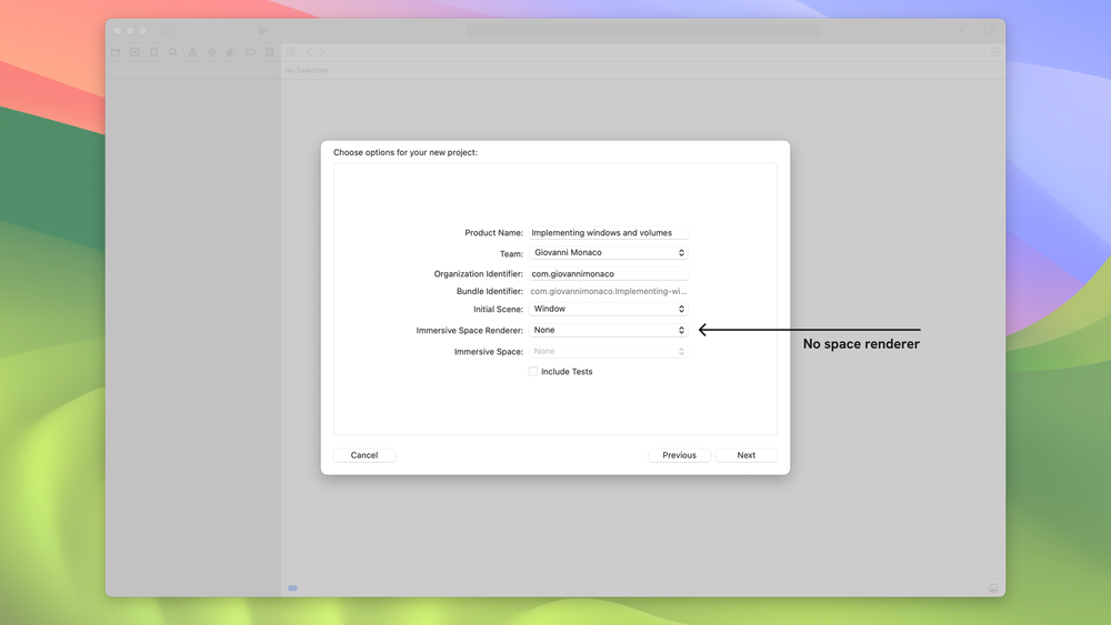 Implementing volumes in visionOS