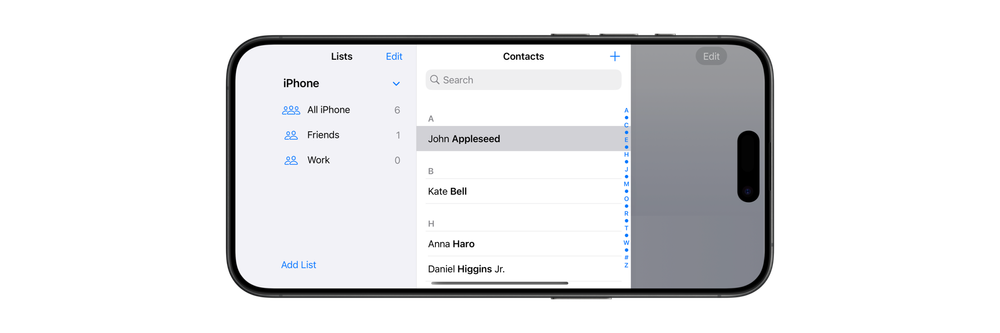 Exploring the Navigation Split View