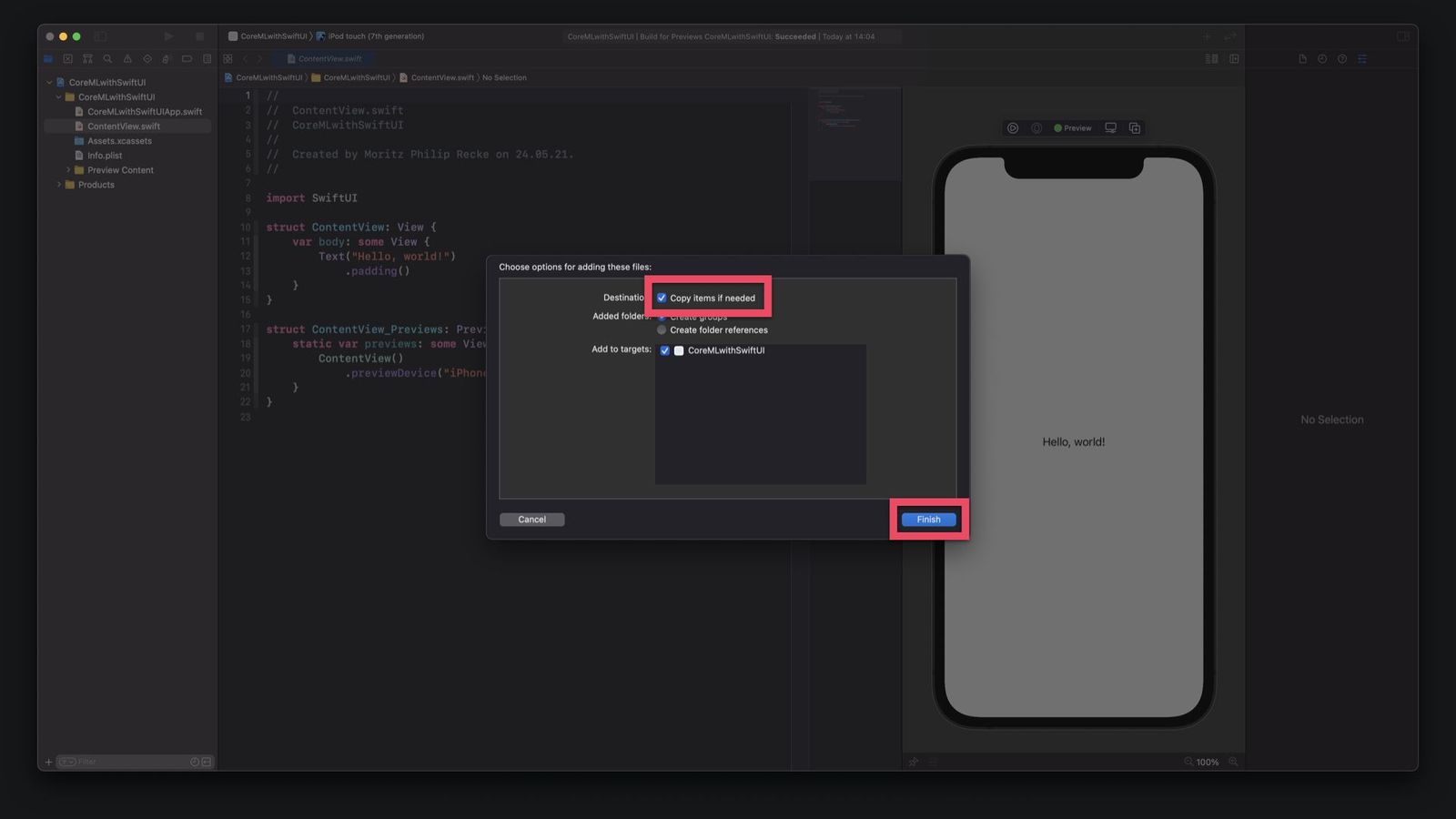 Using an Image Classification Machine Learning Model in an iOS App with SwiftUI