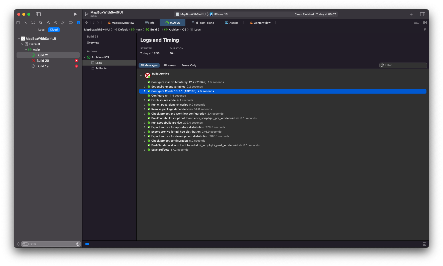 Using The Mapbox Sdk For Ios With Xcode Cloud