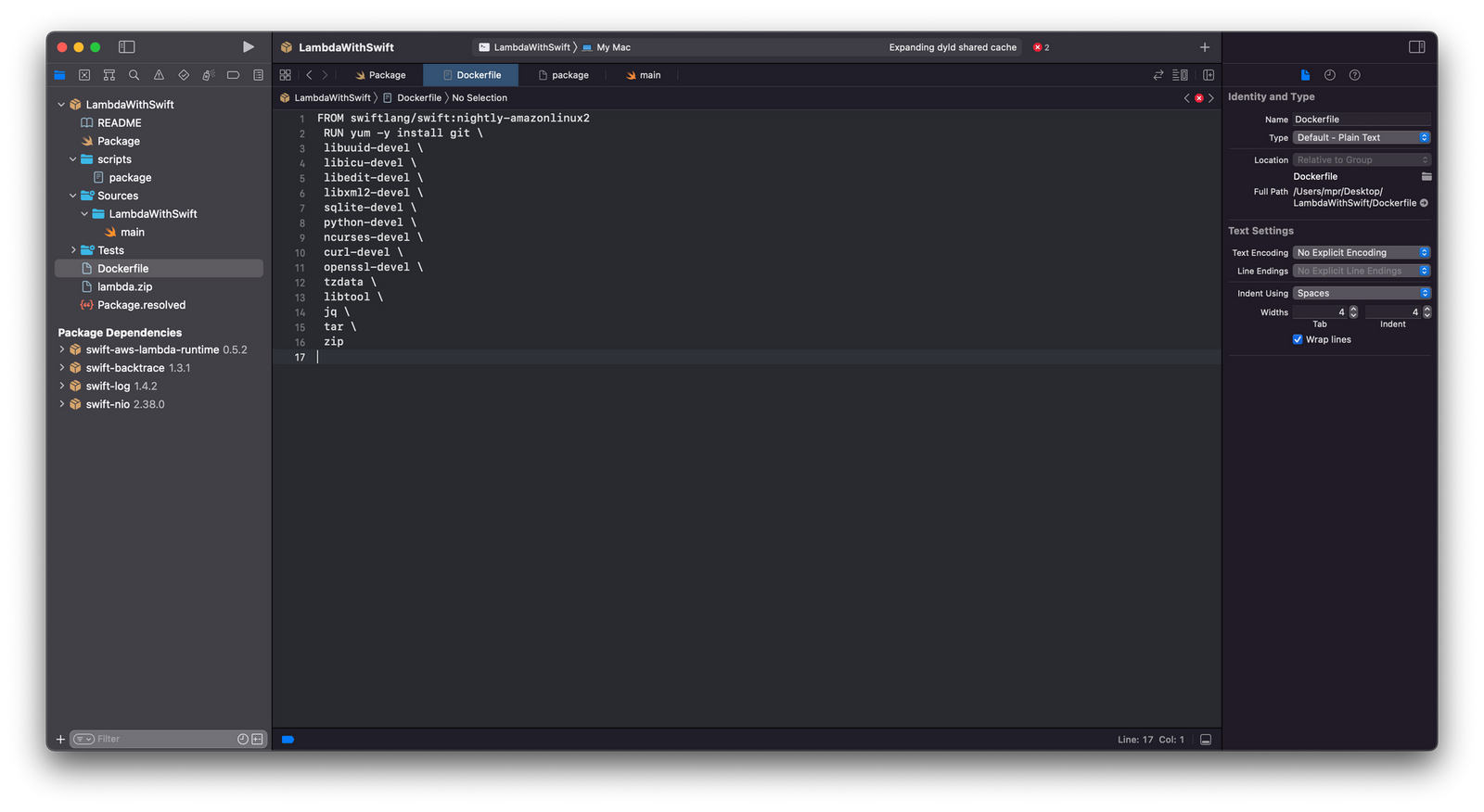 Getting Started with Swift AWS Lambda Runtime