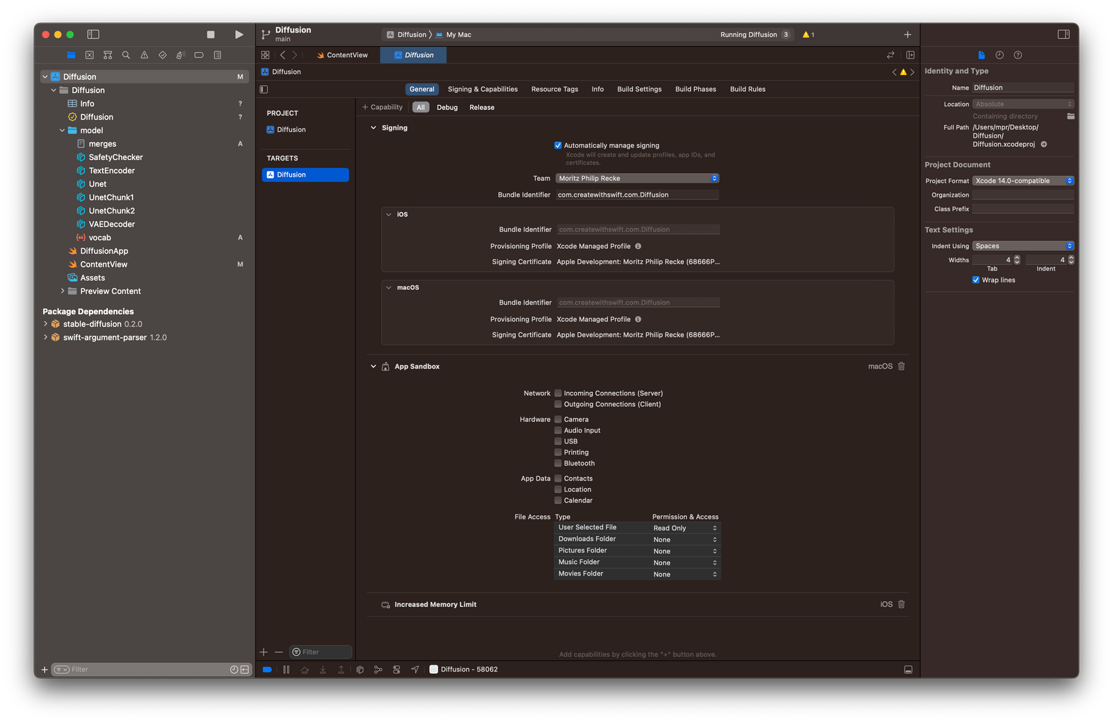 Generating Images with Stable Diffusion on Apple Silicon with Core ML