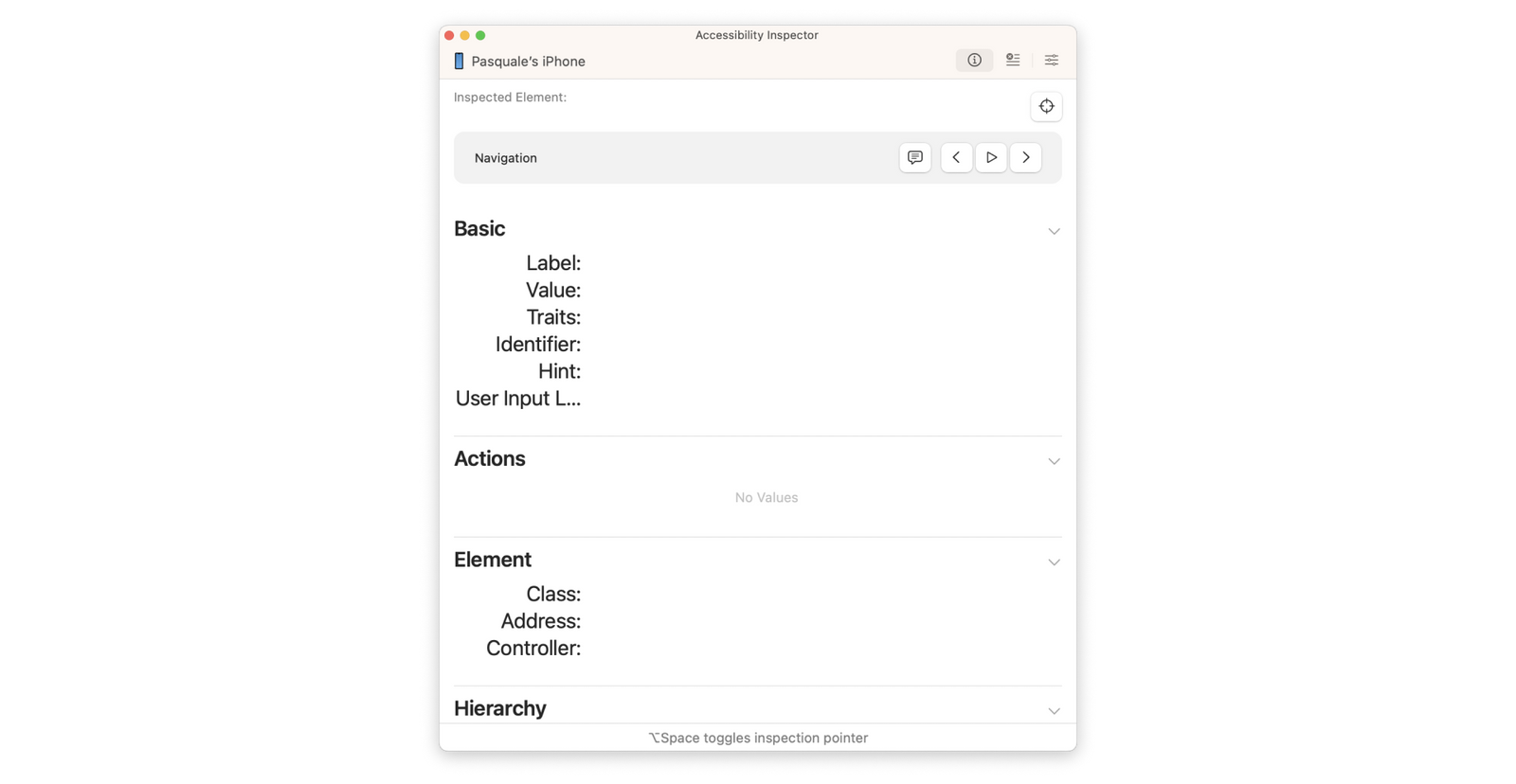Testing your app's accessibility with the Accessibility Inspector