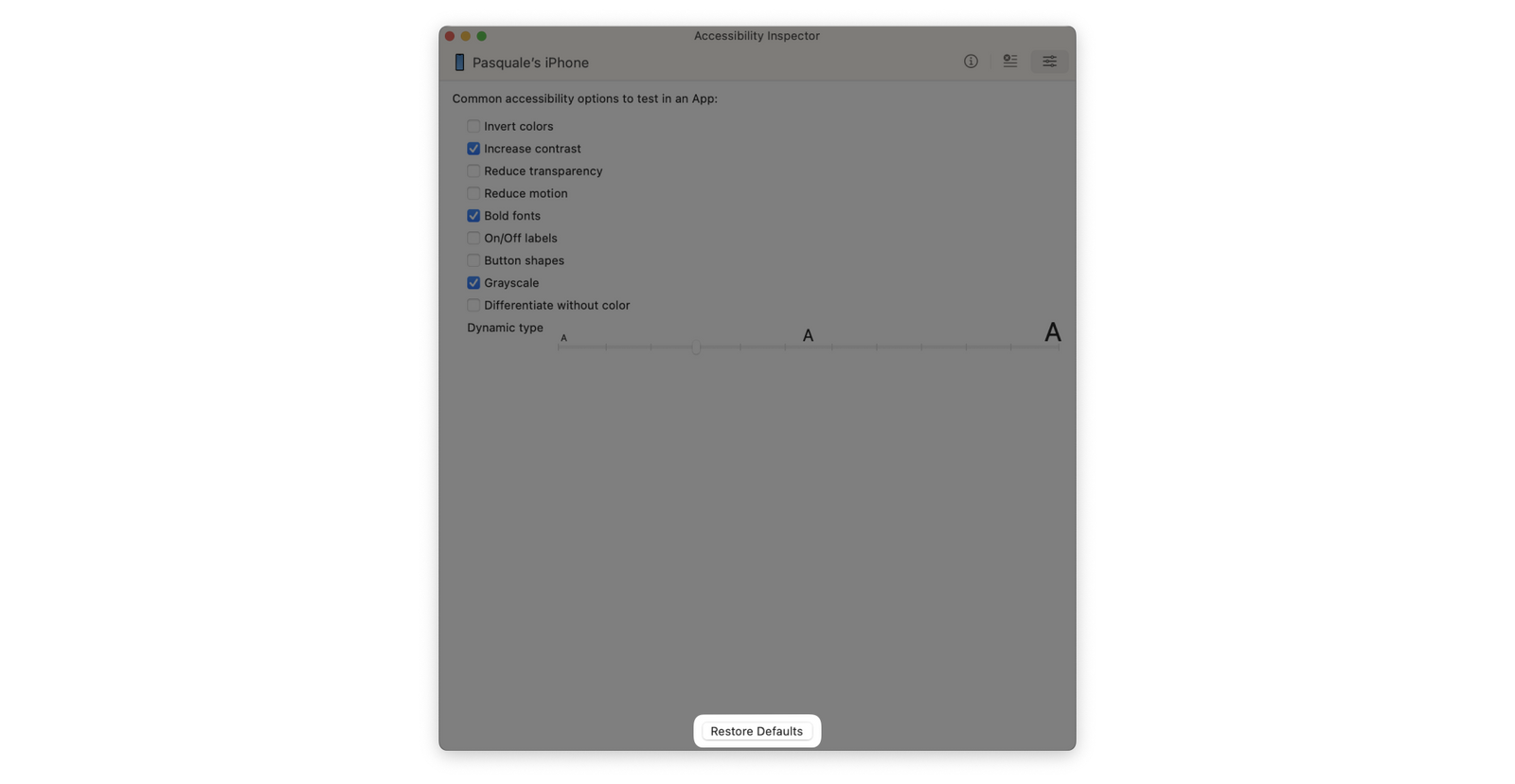 Testing your app's accessibility with the Accessibility Inspector