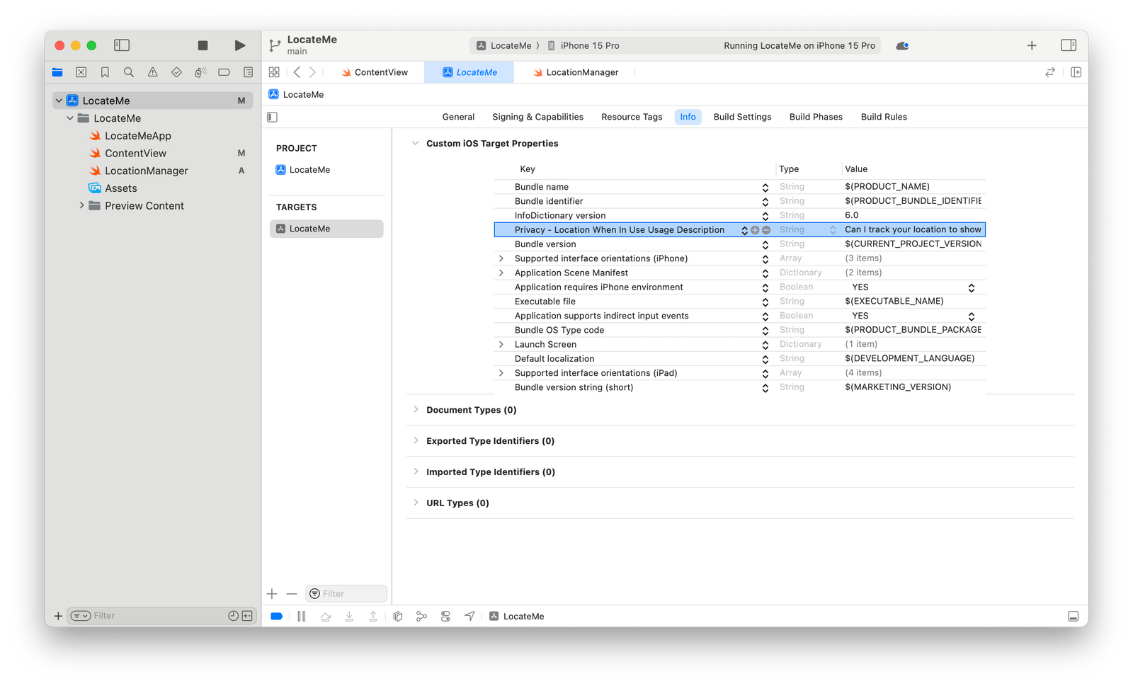 Updating The Users Location With Core Location And Swift Concurrency In Swiftui