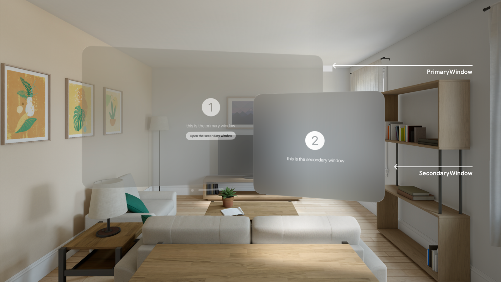 Implementing windows in visionOS
