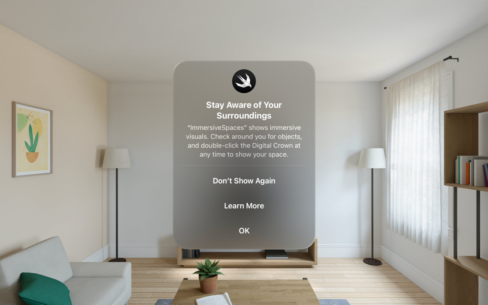 Exploring immersive spaces in visionOS