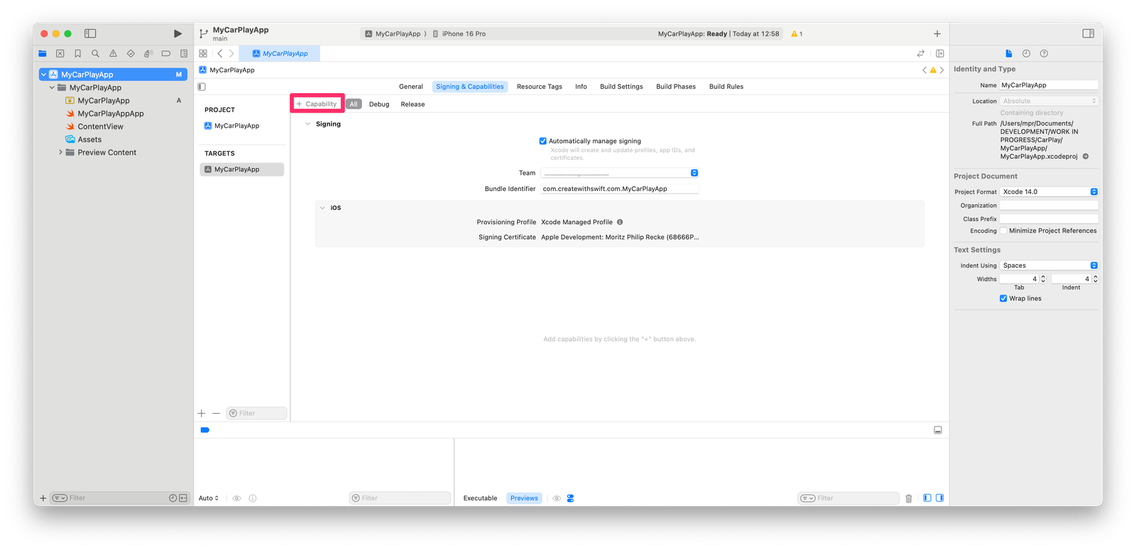 Creating Carplay Apps Within A Swiftui App Lifecycle