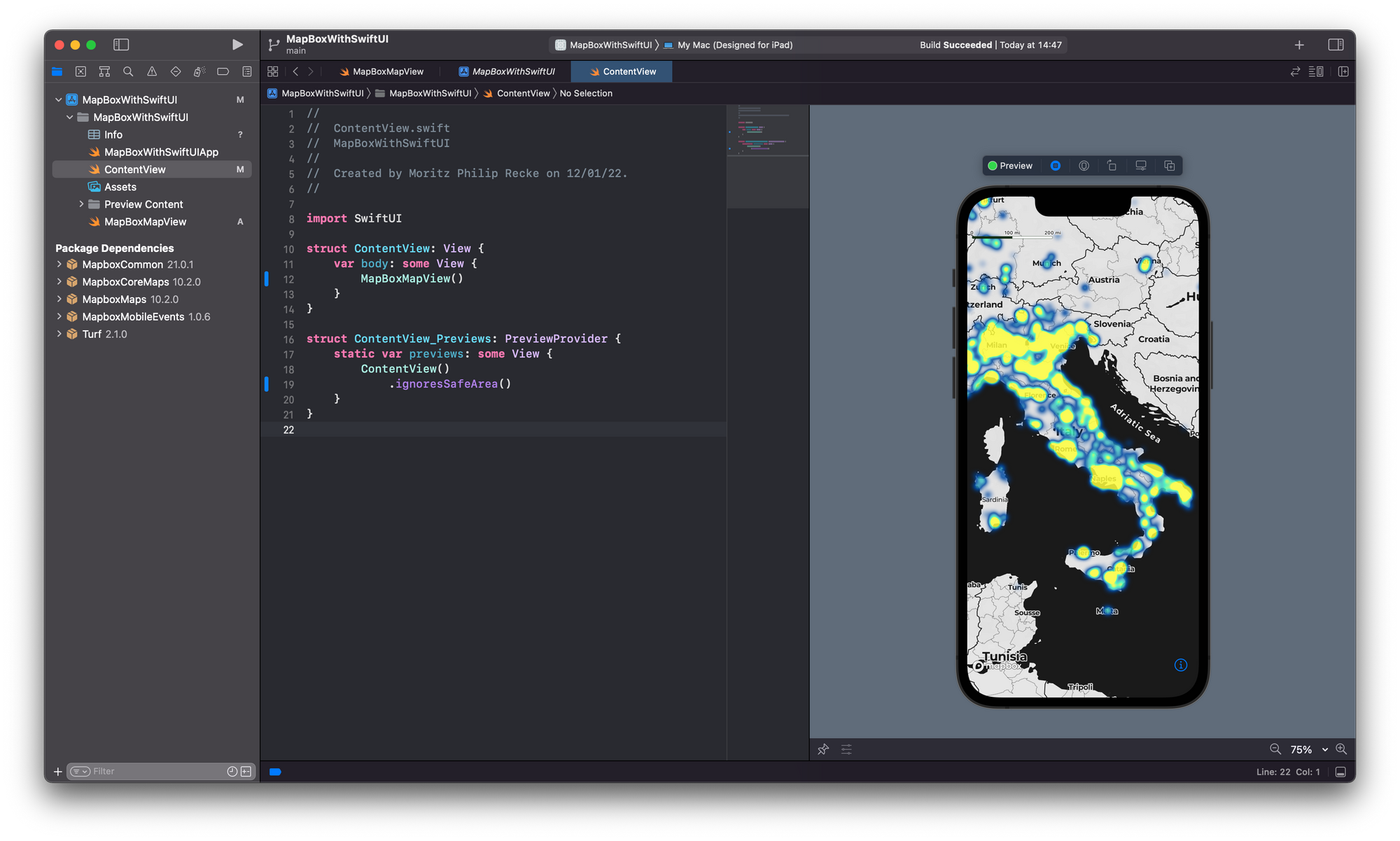 Integrating Mapbox with SwiftUI