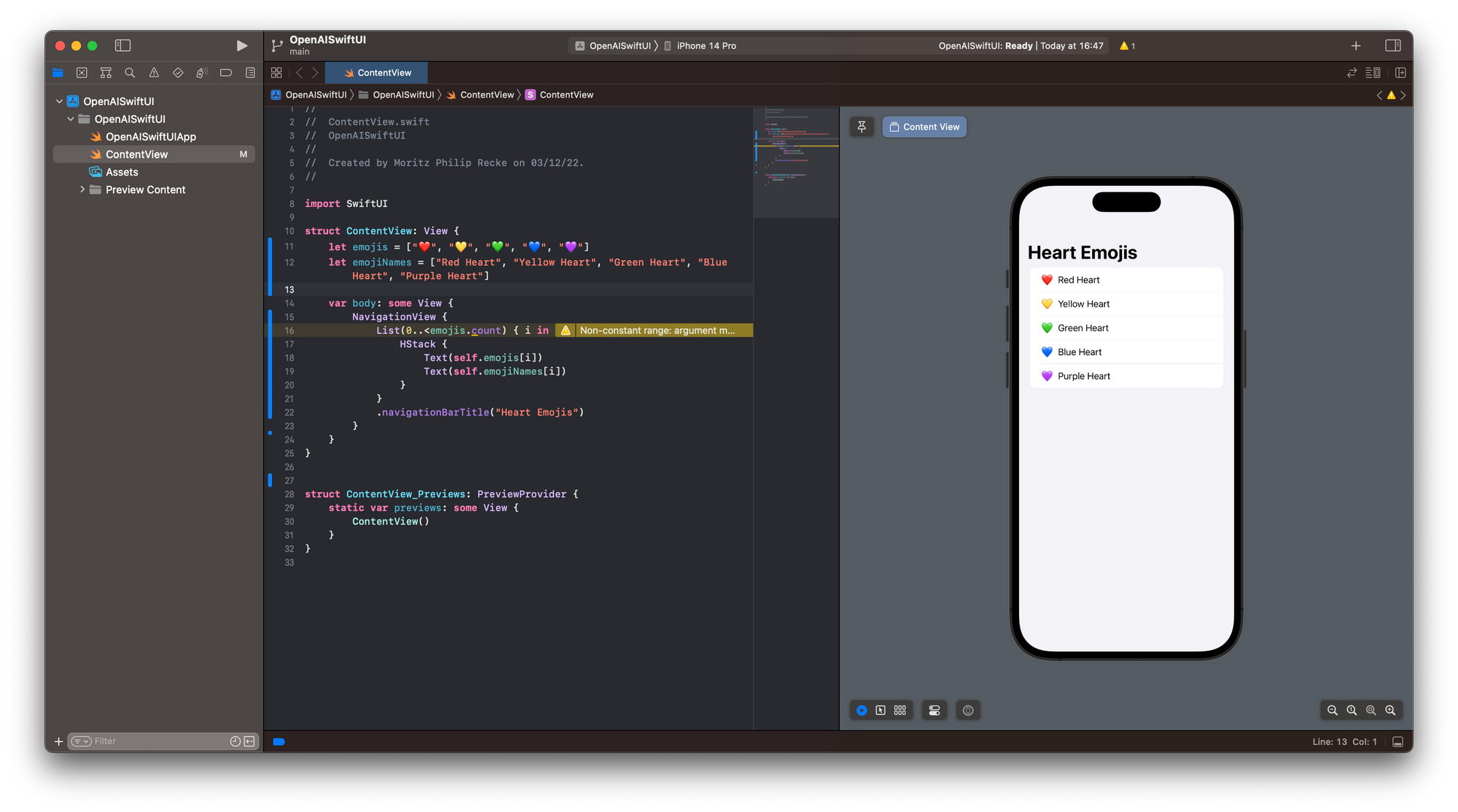 Prototyping SwiftUI interfaces with OpenAI's ChatGPT