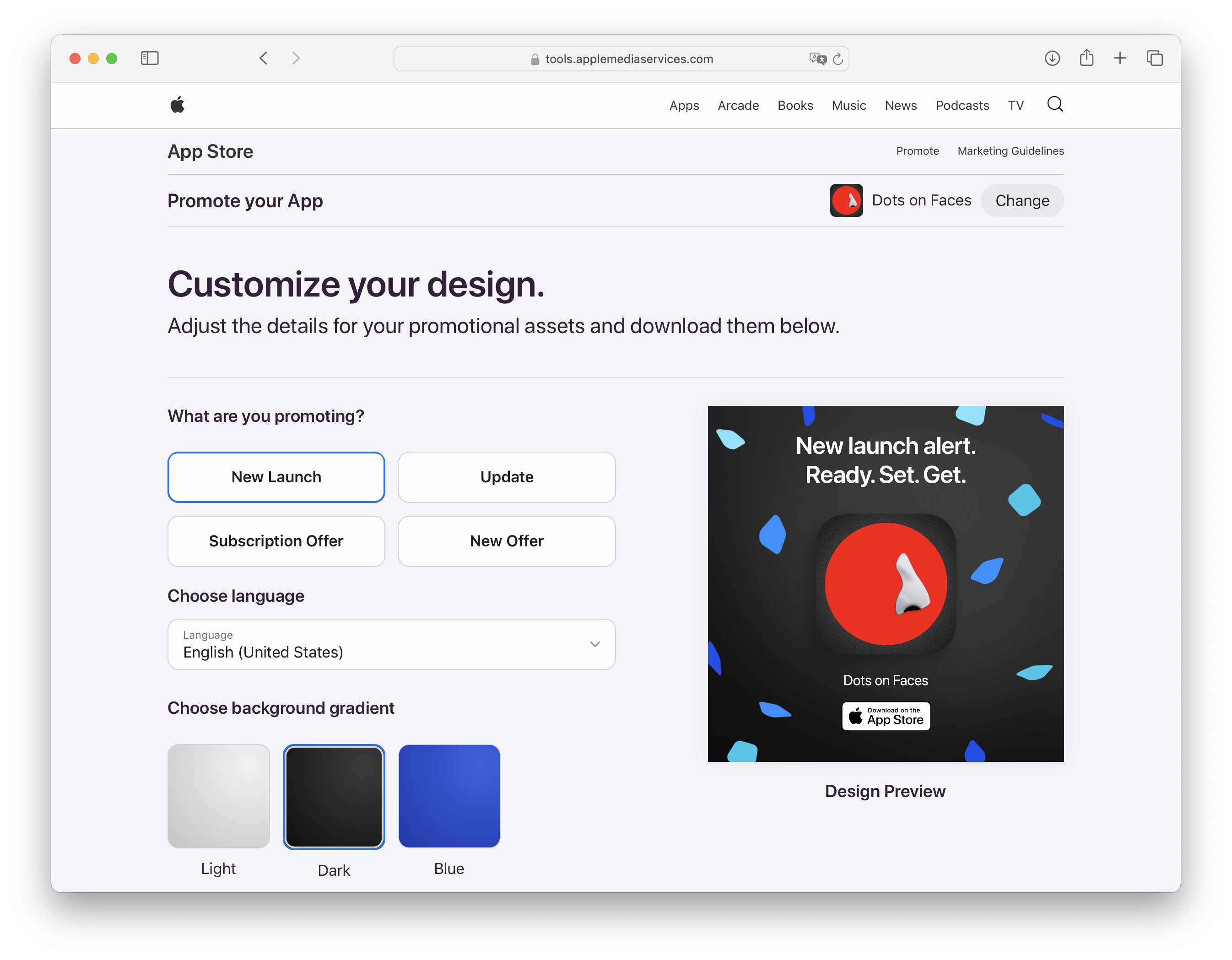 Promoting your app with App Store Marketing Tools