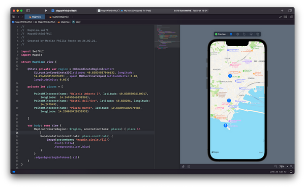 Using MapKit with SwiftUI