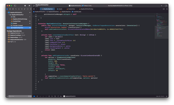 Adding Annotations to a Mapbox MapView