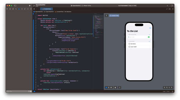 Prototyping SwiftUI interfaces with OpenAI's ChatGPT