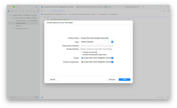 Adding A Widget To A Swiftui App