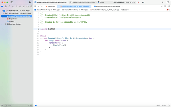 Sign in with Apple on a SwiftUI application Sign in with Apple on a SwiftUI application