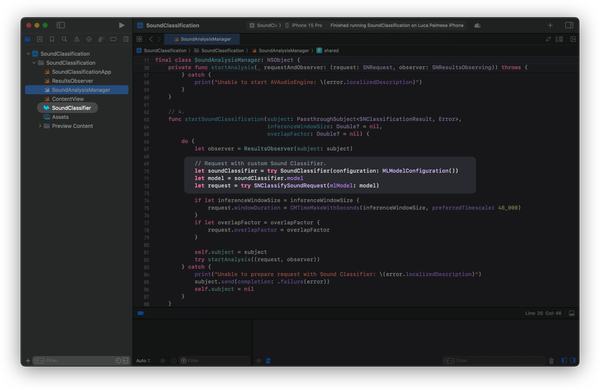 Identify individual sounds in a live audio buffer