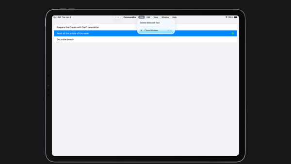 Creating And Customizing The Menu Bar Of A Swiftui App